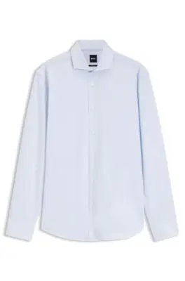 BOSS Regular-fit Shirt In Structured Cotton