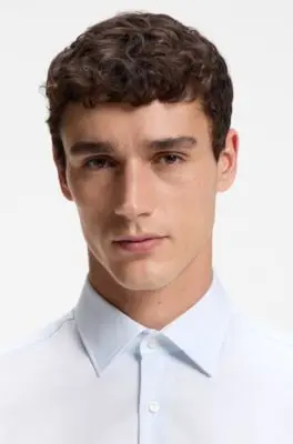 BOSS Slim-fit Shirt In Refined Italian Cotton