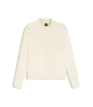 BOSS Regular-fit Cotton Poplin Blouse With Concealed Placket