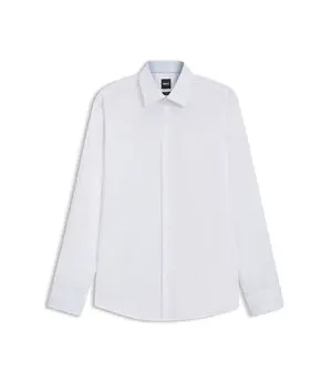 BOSS Regular-fit Shirt In Easy-iron Stretch Cotton - White