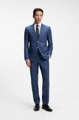BOSS Regular-fit Shirt In Easy-iron Stretch Cotton - White