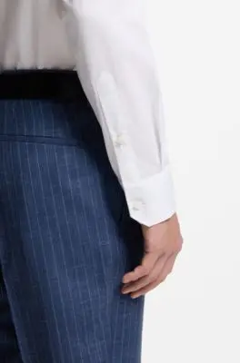 BOSS Regular-fit Shirt In Easy-iron Stretch Cotton - White