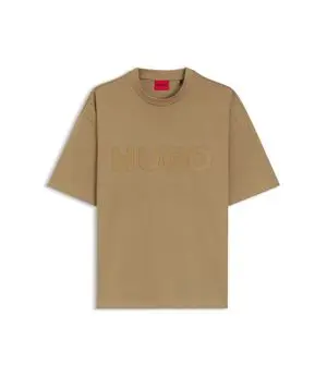 Hugo Cotton-jersey T-shirt With Reflective Logo