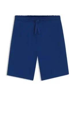 Hugo Cotton Terry Shorts With Logo Detail