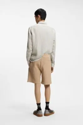 Hugo Modern-fit Shirt In Striped Seersucker