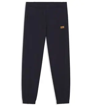Hugo Cotton-terry Sweatpants With Logo Badge