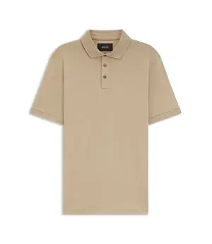 BOSS Mercerized-cotton Polo Shirt - Light Beige