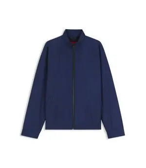 Hugo Slim-fit Chalk-striped Virgin Wool Zip-up Jacket