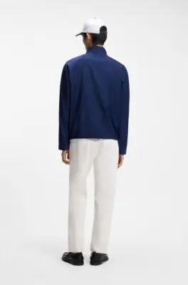 Hugo Slim-fit Chalk-striped Virgin Wool Zip-up Jacket