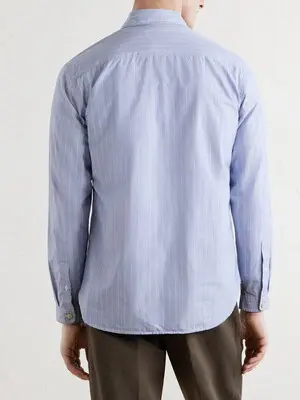 Oliver Peoples New York Special Striped Cotton-poplin Shirt