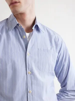 Oliver Peoples New York Special Striped Cotton-poplin Shirt