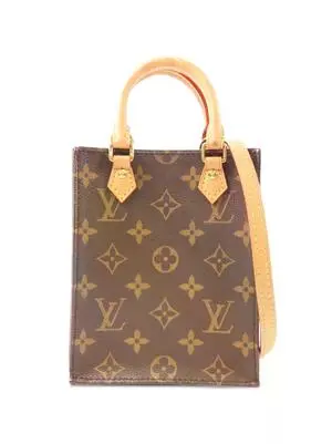 LOUIS VUITTON Petit Sac Plat Monogram Tote Bag