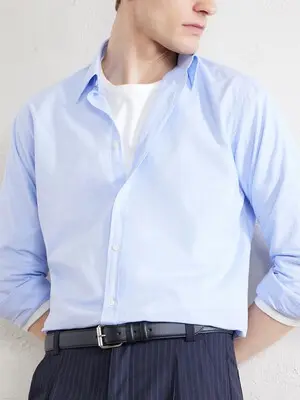 Oliver Peoples Conduit Classic Cotton-poplin Shirt