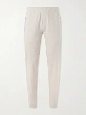 Orlebar Brown Struma Tapered Cotton-blend Jersey Sweatpants - Neutrals