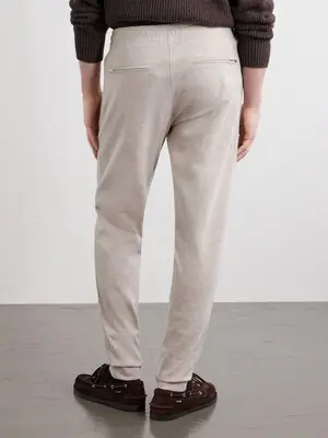 Orlebar Brown Struma Tapered Cotton-blend Jersey Sweatpants - Neutrals
