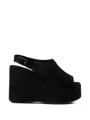 CURIOSITÈ Platform Sandals - Black