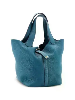 Hermès Picotin Lock Bag Clemence Pm - Green