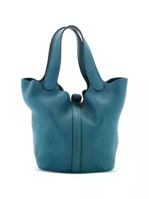 Hermès Picotin Lock Bag Clemence Pm - Green