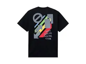 ANTI SOCIAL SOCIAL CLUB X Uno Wild Reflective Tee Shirt - Black