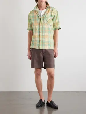 GOD'S TRUE CASHMERE Linen-twill Shorts
