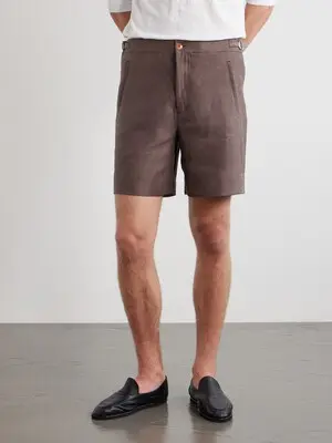 GOD'S TRUE CASHMERE Linen-twill Shorts
