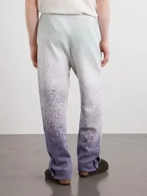 GOD'S TRUE CASHMERE Ombré Straight-leg Cashmere Trousers