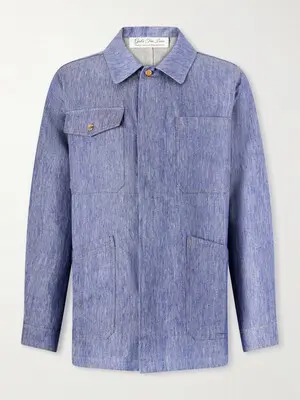 GOD'S TRUE CASHMERE Linen Blouson Jacket