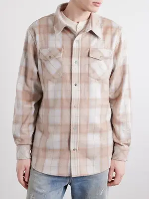 GOD'S TRUE CASHMERE Checked Cashmere Shirt