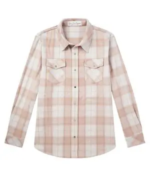 GOD'S TRUE CASHMERE Checked Cashmere Shirt Neutrals