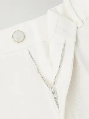 GOD'S TRUE CASHMERE Straight-leg Linen-twill Trousers