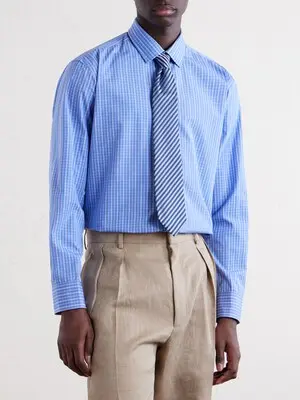 Charvet Checked Cotton-poplin Shirt
