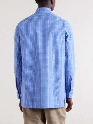 Charvet Checked Cotton-poplin Shirt