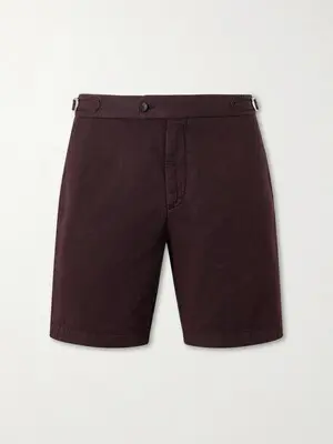 Mr P. Straight-leg Cotton And Linen-blend Bermuda Shorts