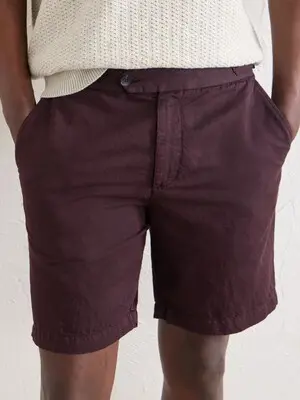 Mr P. Straight-leg Cotton And Linen-blend Bermuda Shorts
