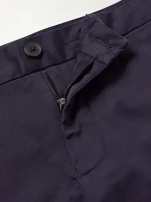 Zegna Oasi Straight-leg Linen Shorts - Blue