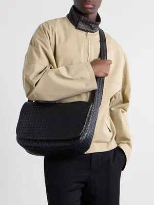 Bottega Veneta Diago Intrecciato Leather Pouch