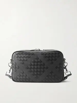 Bottega Veneta Classic Intrecciato Leather Tote - Black
