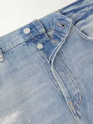 Acne Studios Stain-printed Straight-leg Cotton Jeans