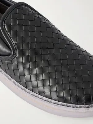 Bottega Veneta Serena Intrecciato Leather Loafers