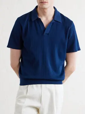 Oliver Peoples Westcott Open-collar Organic Cotton Polo Shirt