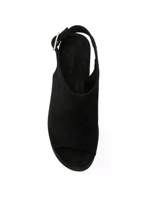 CURIOSITÈ Suede Finish Platform Sandals
