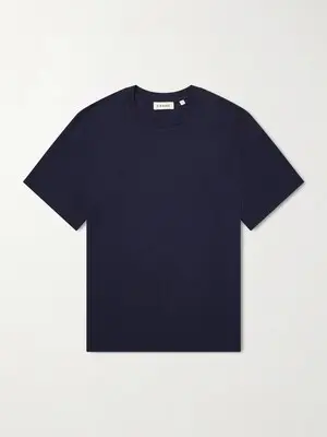 FRAME Supima Cotton-jersey T-shirt - Blue