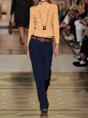 Tory Burch Silk-blend Polo Shirt - Neutrals