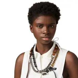 Miu Miu Sleeveless Poplin Dress With Double Embroidered Collar