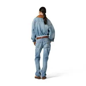 Miu Miu Washed Denim And Suede Blouson Jacket