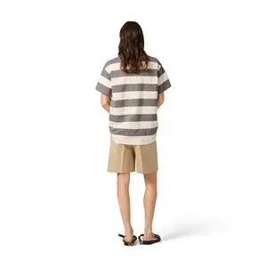 Miu Miu Striped Jersey T-shirt - Chalk/iron