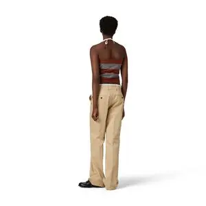 Miu Miu Striped Jersey Halter Top