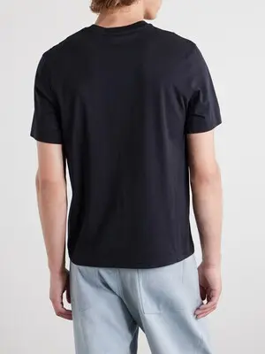 FRAME Supima Cotton-jersey T-shirt - Black