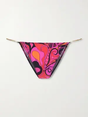 Emilio Pucci Printed Bikini Briefs - Pink