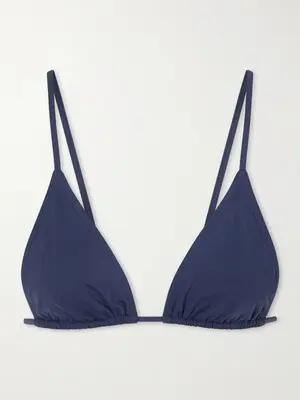 RIVAGE Jamie Triangle Bikini Top - Blue